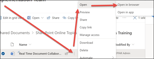 How to Collaborate on a Document in Real Time – PEPFAR SharePoint