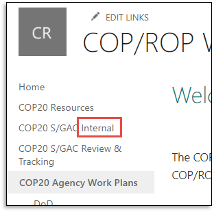 Editing Left Hand Side Menus – PEPFAR SharePoint